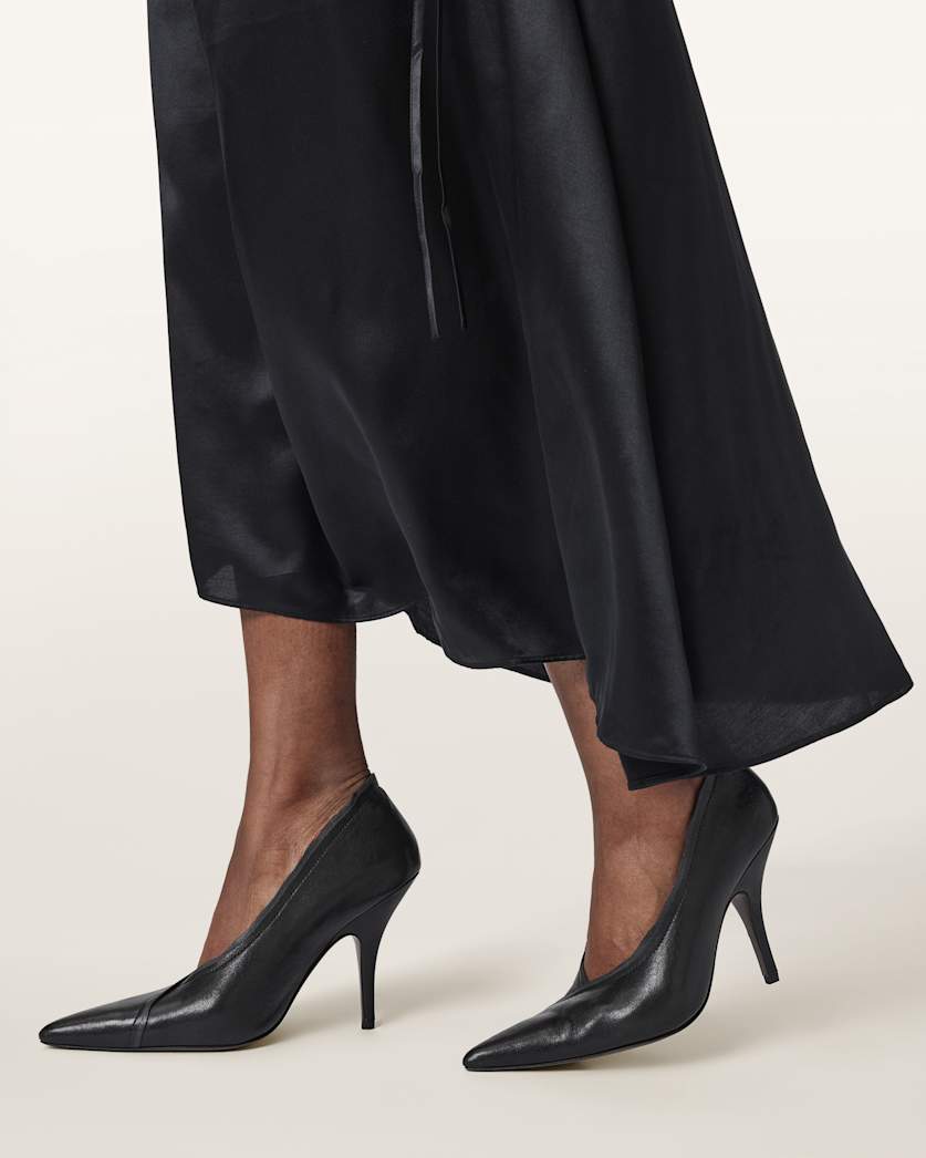 Vera Court Stiletto Heels Black | ALLSAINTS